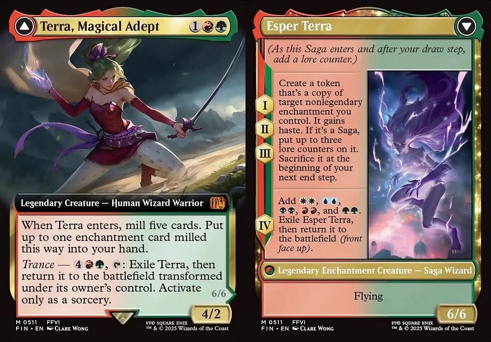 Terra, Magical Adept // Esper Terra (#511) - Extended Art - Magic ...