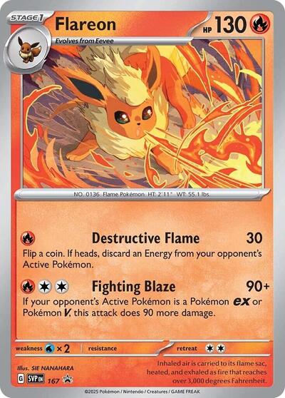 Flareon (Cosmos Holo, #167) - Holofoil - Prisma Games