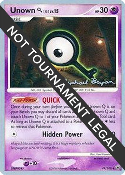 Unown [Q] - 2010 (Mychael Bryan, #49/100) - Prisma Games